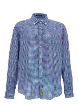 B.D.BAGGIES Gingham-check Button-down Shirt - Blue