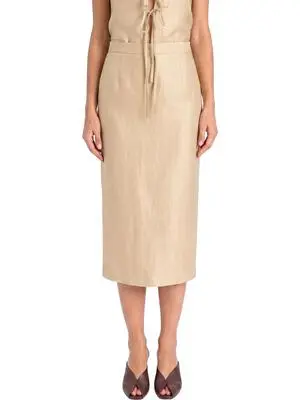 TWINSET Midi Skirt - Gold
