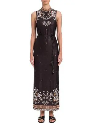 TWINSET U & B Sleeveless Maxi Dress - Black