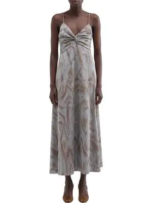 MARGHERITA MACCAPANI Maccapani Knotty Dress In Organic Cotton Blend