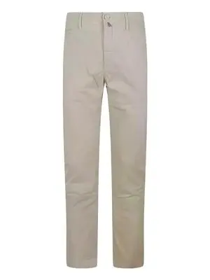 Jacob Cohen Straight Leg Trousers - Neutrals