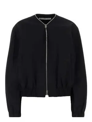 Alexander Wang Zip Up Bomber Jacket - Black