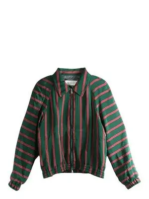 Dries Van Noten Fluid Striped Jacket - Bottle