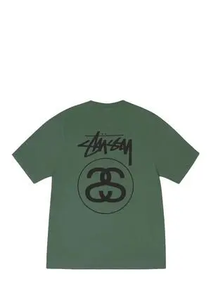 StÜssy Stock Link Pigment Dyed Tee Shirt - Pine