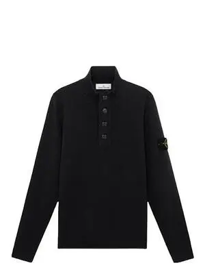 Stone Island Lambswool Sweater - Black