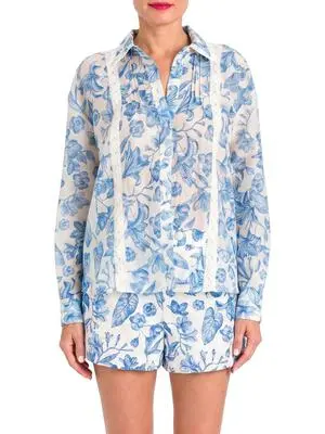 TWINSET U & B Shirt With Floral Print - Multicolor