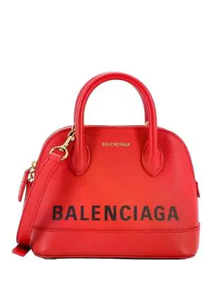 Balenciaga Logo Ville Crossbody Bag - Red