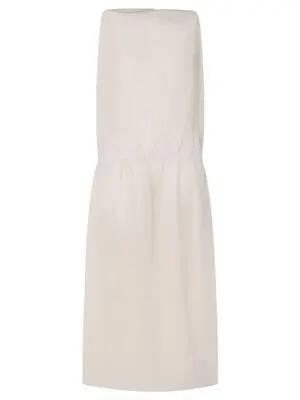 KHAITE KHAITE Tia Cotton And Silk-Blend Midi Dress