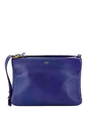 Celine Trio Small Leather Bag - Blue