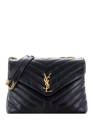 SAINT LAURENT Saint Laurent Loulou Matelassé Chevron Leather Medium Shoulder Bag
