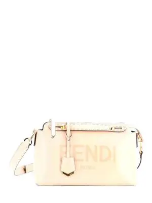 Fendi Embossed Leather Shoulder Bag - Pink