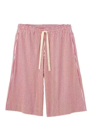 Jacquemus Striped Drawstring Shorts - Red