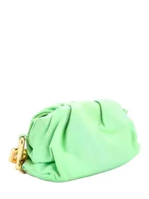 Bottega Veneta The Chain Pouch Leather Shoulder Bag - Green