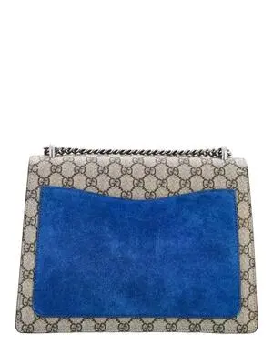 Gucci Gucci Dionysus Medium Shoulder Bag In GG Coated Canvas Blue