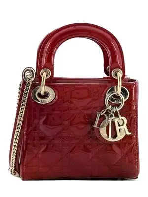 Dior Lady Chain Bag - Red