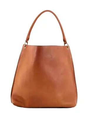 Saint Laurent Tag Medium Hobo Bag - Brown