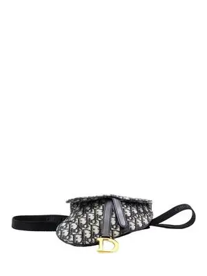 Dior Saddle Oblique Canvas Belt Bag - Blue