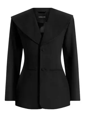 Manière De Voir Emy Shawl Hourglass Blazer - Black