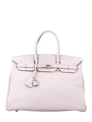 Hermès Birkin 35 Handbag Grey Togo With Palladium Hardware - Gris Perle