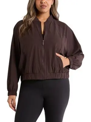 Zella Atlas Bomber Jacket - Brown Mole