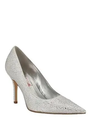 Nine West Nine West Embellished Pointed Toe Stiletto Pumps White