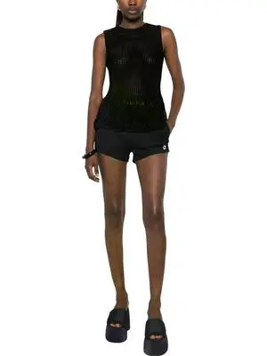 Coperni Logo-embroidered Shorts - Black