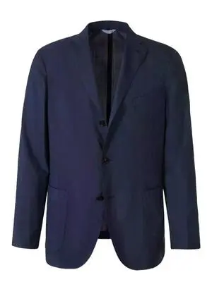 Boglioli Single-breasted Notched-lapel Blazer - Blue