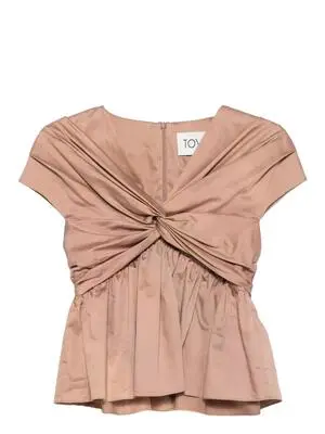 Tove Ruhi Twisted Detail Top - Neutrals