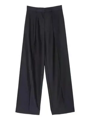 FORTE_FORTE Pleated Wide-leg Trousers - Blue