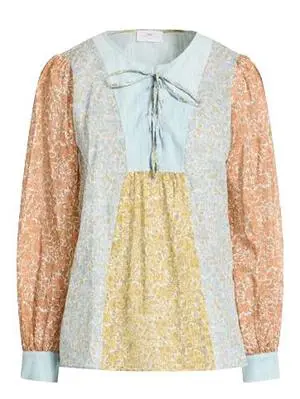 NENETTE Floral Print Cotton Blouse - Blue
