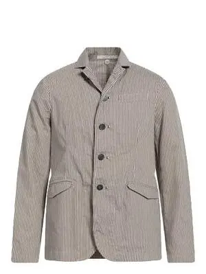 MESSAGERIE Patrizio Piscaglia Striped Blazer - Beige