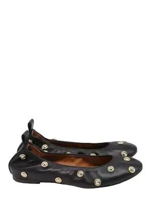 LANVIN Studded Ballet Flats - Black