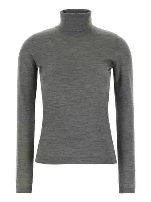 Brunello Cucinelli Roll-neck Long-sleeve Knit - Grey