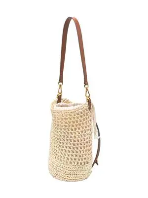 GIANNI CHIARINI Straw Weave Shoulder Bag - Neutrals