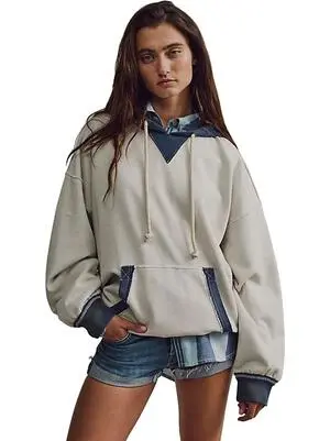 Free People We The Free Lou Baked Hoodie - Navy