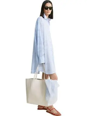 TOTEME TOTEME Long Printed Shirt Blue