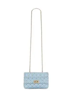 Valentino Garavani Rockstud Spike Shoulder Bag - Cloudy Blue