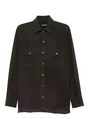 TOM FORD Chest-pocket Shirt - Brown