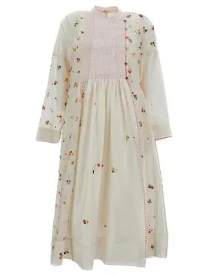 Pero Long-sleeved Dress - Bianco