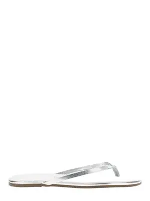 Tkees Metallic Flip Flops - Silver