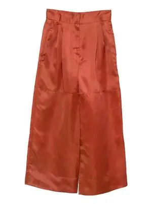 Alberta Ferretti Pleated Trousers - Red