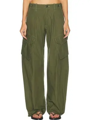 R13 Barrel Cargo Pant - Green