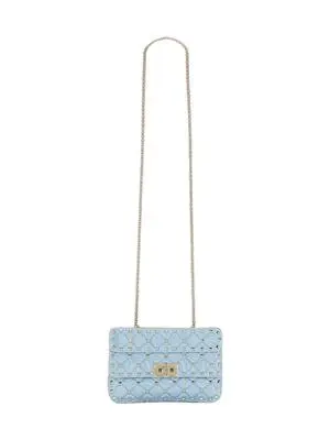 Valentino Garavani Rockstud Spike Shoulder Bag - Cloudy Blue