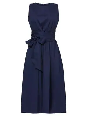 HELEN MCALINDEN Avril Sleeveless Fit & Flare Midi Dress - Blue