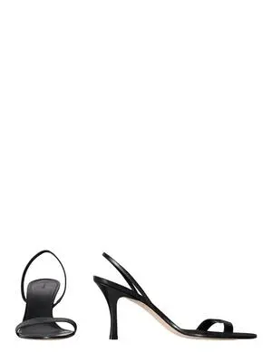 THE ROW Ella Slingback Heel - Black