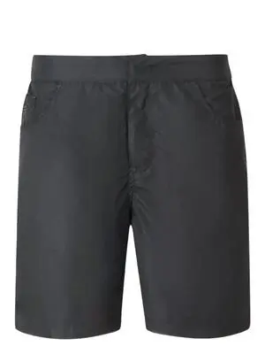 RICHARD J. BROWN Logo-embroidered Swim Shorts - Black