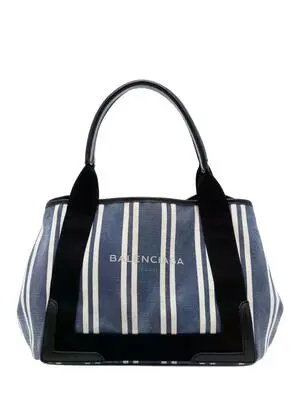 Balenciaga Balenciaga Canvas Striped Navy Cabas S Tote Bag Blue