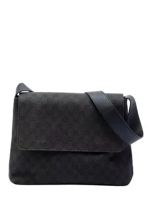 Gucci Gg Denim Messenger Bag - Black