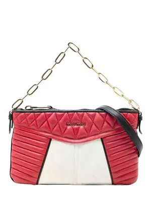 Miu Miu Bicolor Nappa Biker Satchel - Red