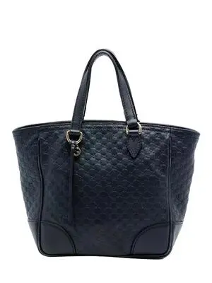 Gucci Small Microssima Bree Satchel - Blue